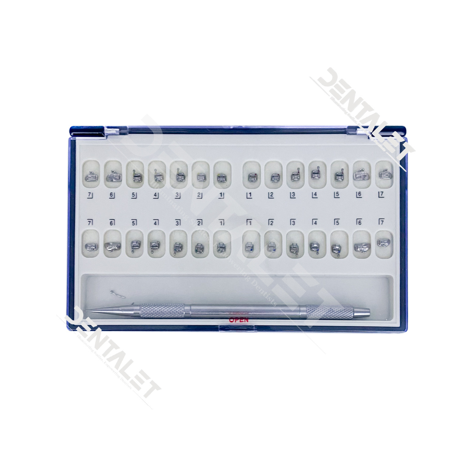 Bracket autoligaturant avec cle - Dentalet