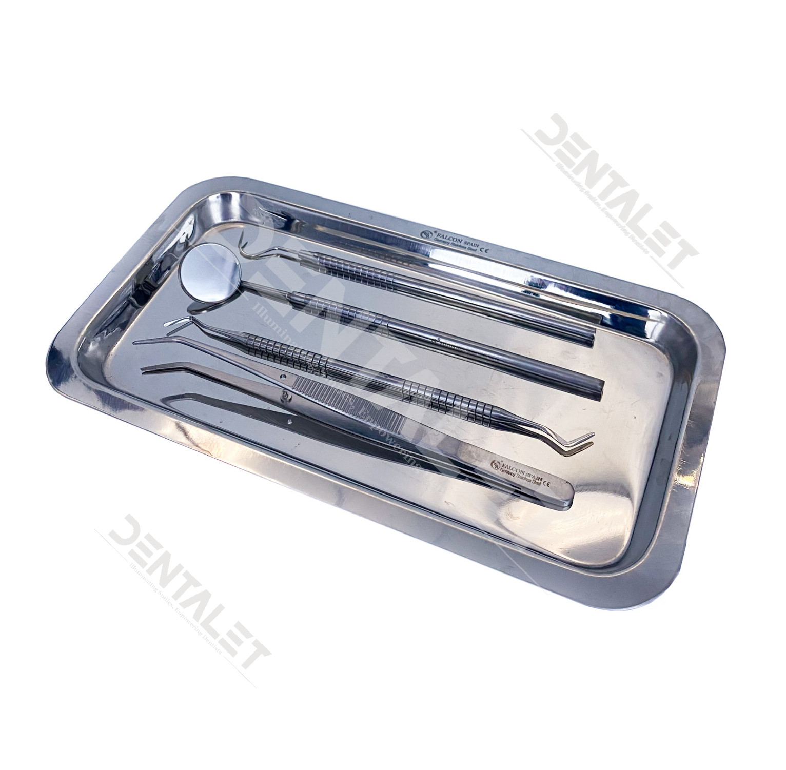 Plateau complet 4 instruments made in Italy - Dentalet